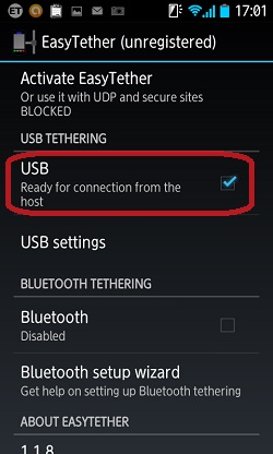 EasyTether PC側の設定｜つながらないと思ったら設定もれでした